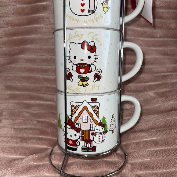 Hello Kitty | Dining | Hello Kitty Christmas Stackable Ceramic Mugs | Poshmark